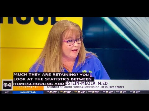 Eva Goldstein-Meola, SFLHRC Director - Homeschooling interview on CBS-Miami (WFOR) - August 4, 2023