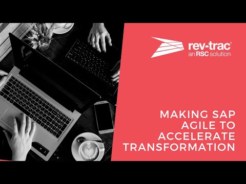 Making SAP Agile to accelerate transformation