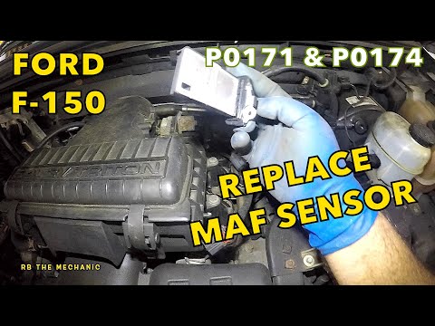 How to replace MAF sensor on FORD F150 Fix lean codes p0171 p0174