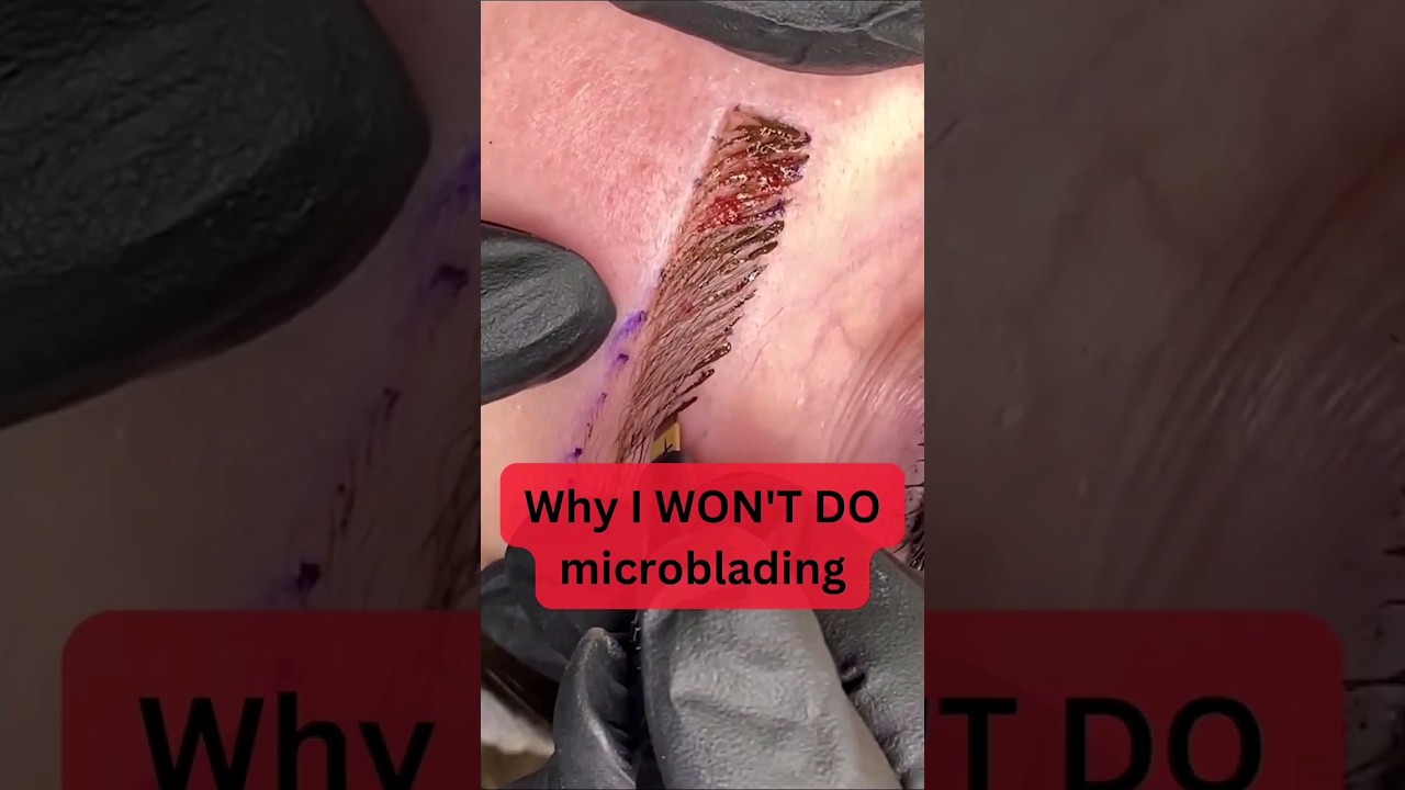 What is the difference between microblading and powder brows? Why I don't do microblading