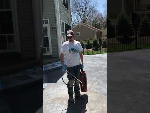 Stamped concrete repair & sealing!