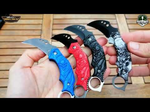Mini Karambit Set Skull Pocket Knife Briceag Cap de mort EDC