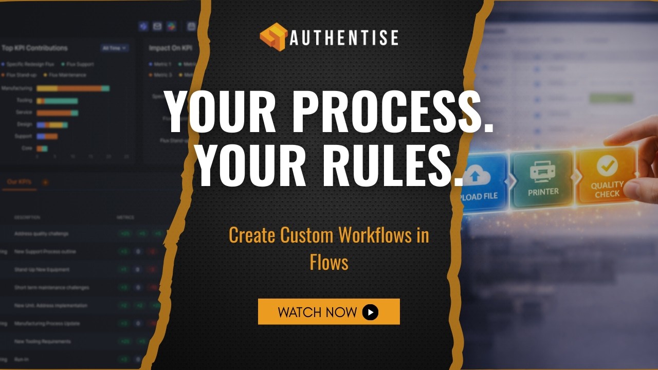 Create Custom Workflows - Authentise Flows