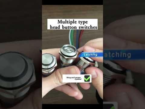 Metal Push Button Switch 19mm High Head with Light Self-Locking Reset | CDOE brand