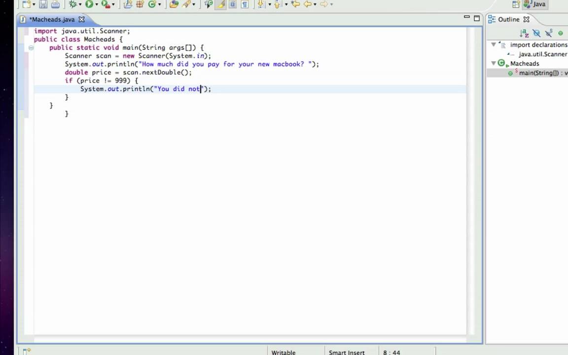 Java Lesson 4 | Conditional Statements