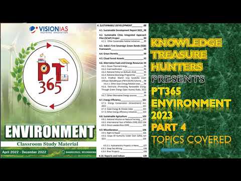 VISION IAS PT 365 ENVIRONMENT CURRENT AFFAIRS FOR UPSC 2023 || PART 4 || SUSTAINABLE DEVELOPMENT