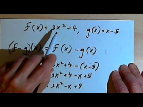 Sum, Difference, Product & Quotient of Two Functions 143-2.6.1