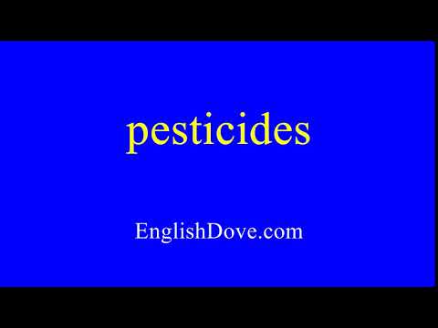 How to pronounce pesticides in American English.
