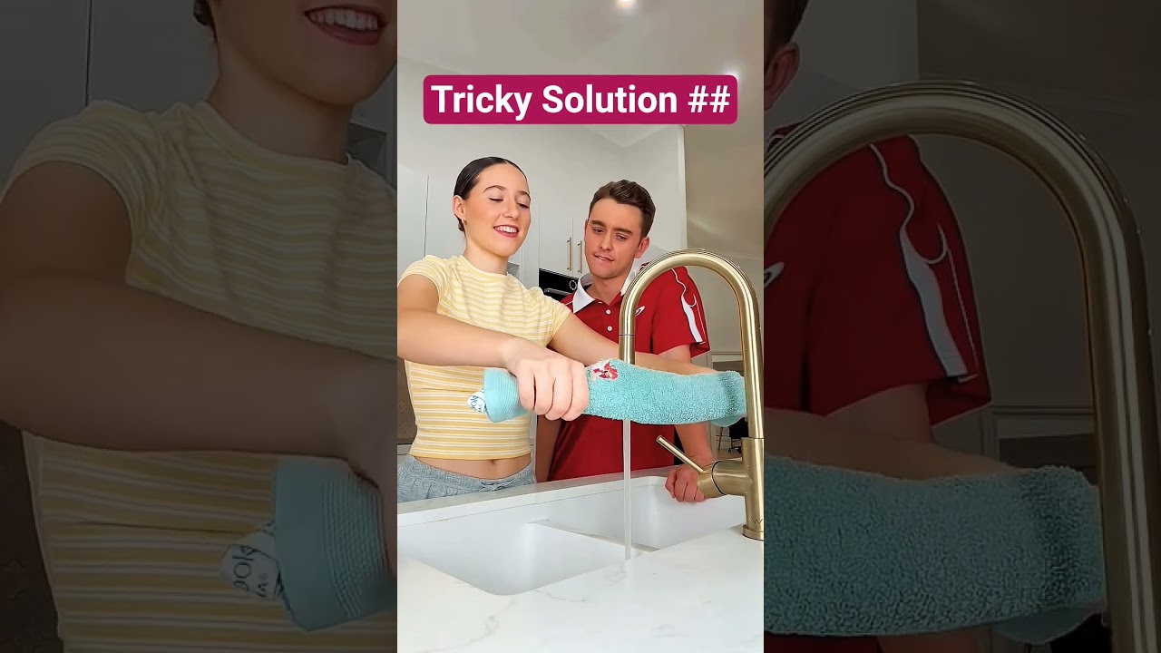 Tricky Solution #funny #funny #comedy #couple #couplecomedy #mashup #remix