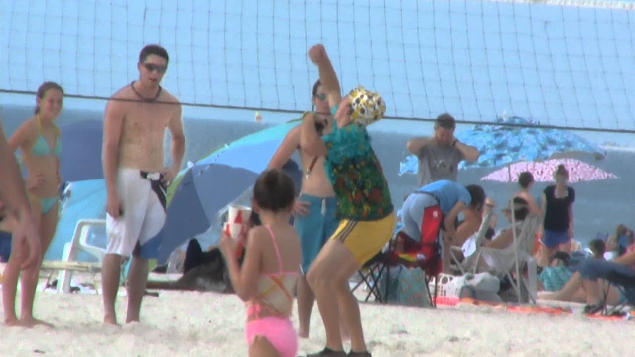 Awkward Man At the Beach