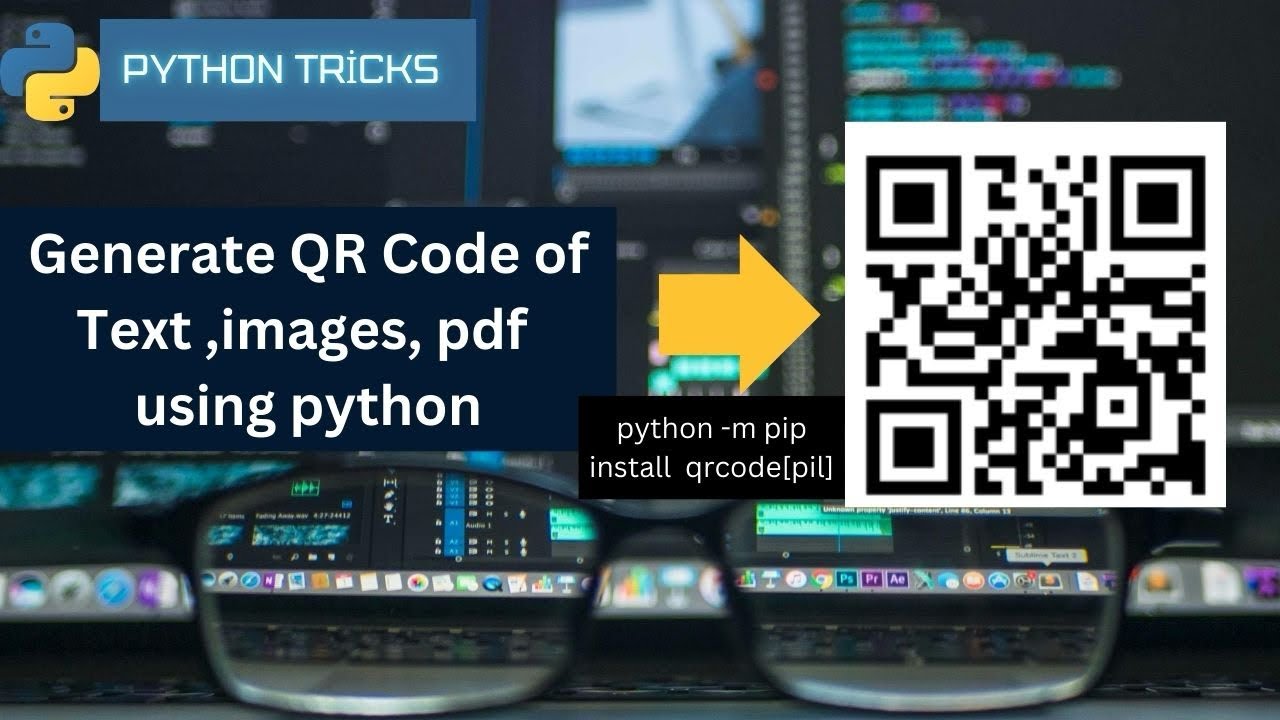 Generate QR Code of images and Text in Python | Quick & Easy Tutorial