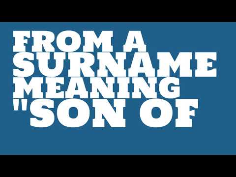 What is the origin of the name Dawson?