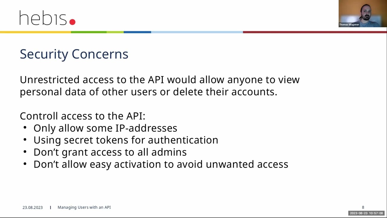 VuFind®: Managing user information via an API - Thomas Wagener, HEBIS