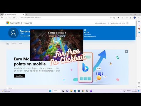 How to get minecraft for free with microsoft rewards no clickbait --Tutorials by Chagan