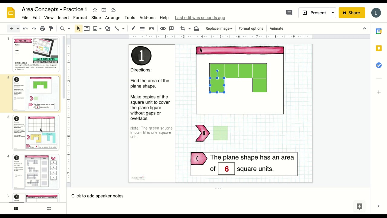 Digital Math Centers for use with Google Classroom