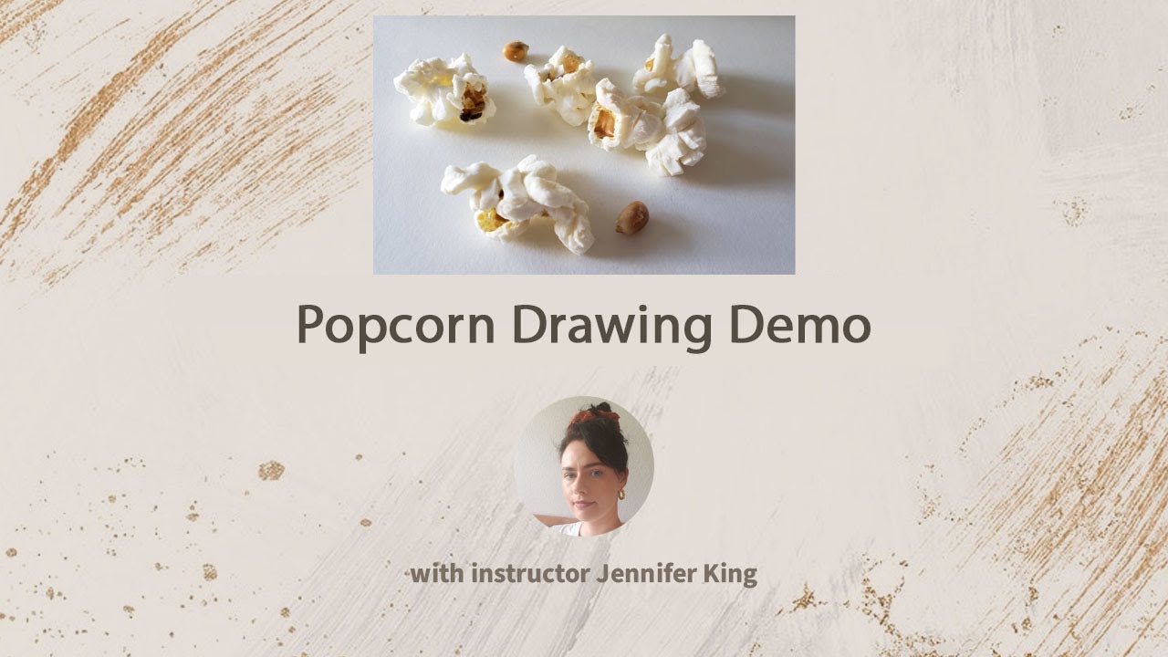How to Draw Popcorn with Graphite Pencils