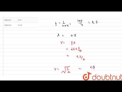 The equation of a wave on a string of linear mass density `0.04 kg m^