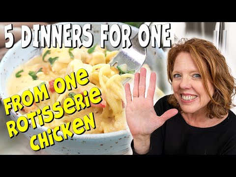 Five Easy Dinners For One from One Rotisserie Chicken