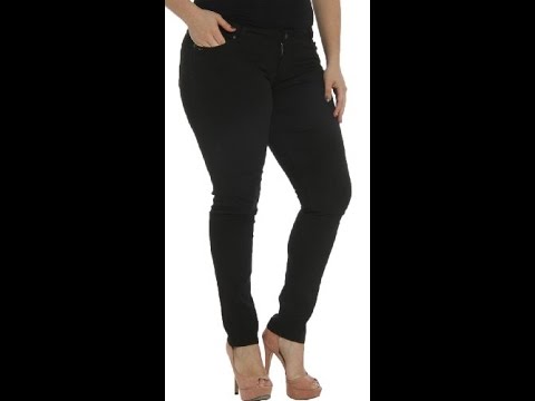Hey Collection Juniors Plus-Size Brushed Stretch Twill Skinny Jeans