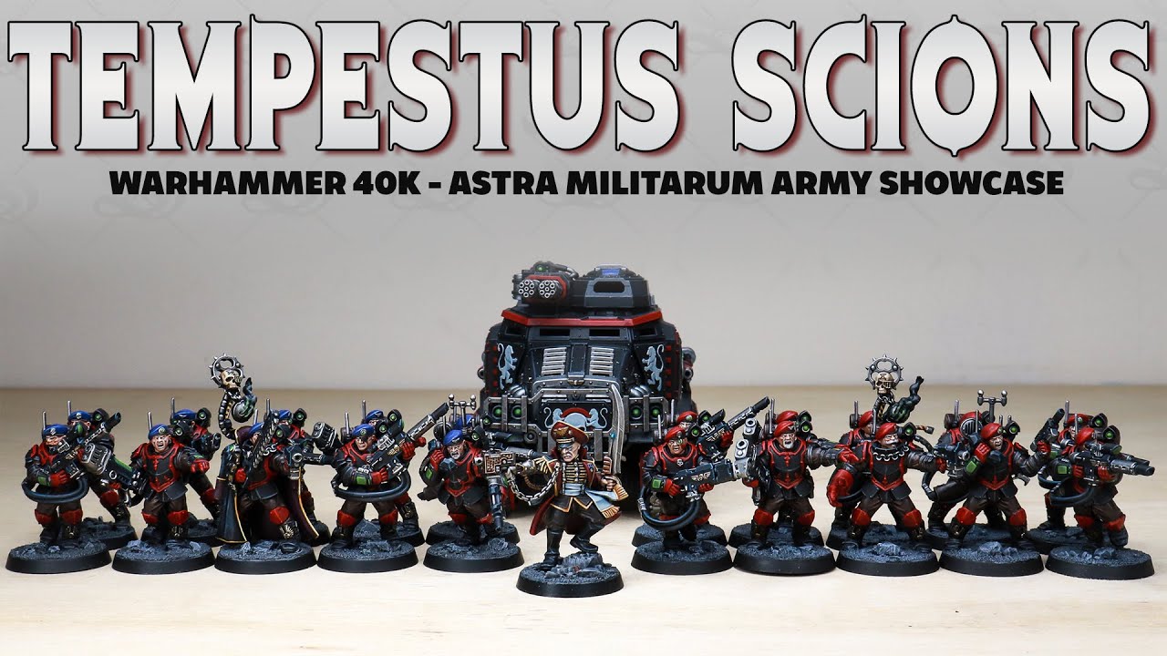 WARHAMMER 40K Scions Army Astra Miliatarum Painting Showcase
