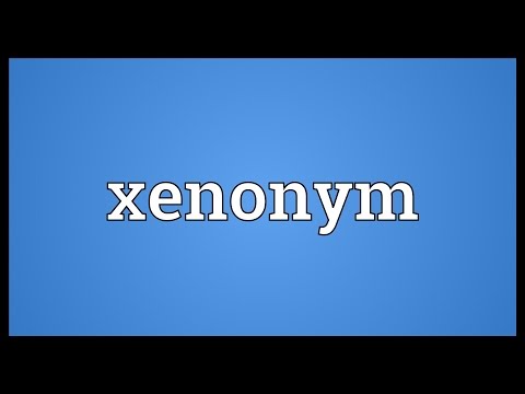 Xenonym Meaning