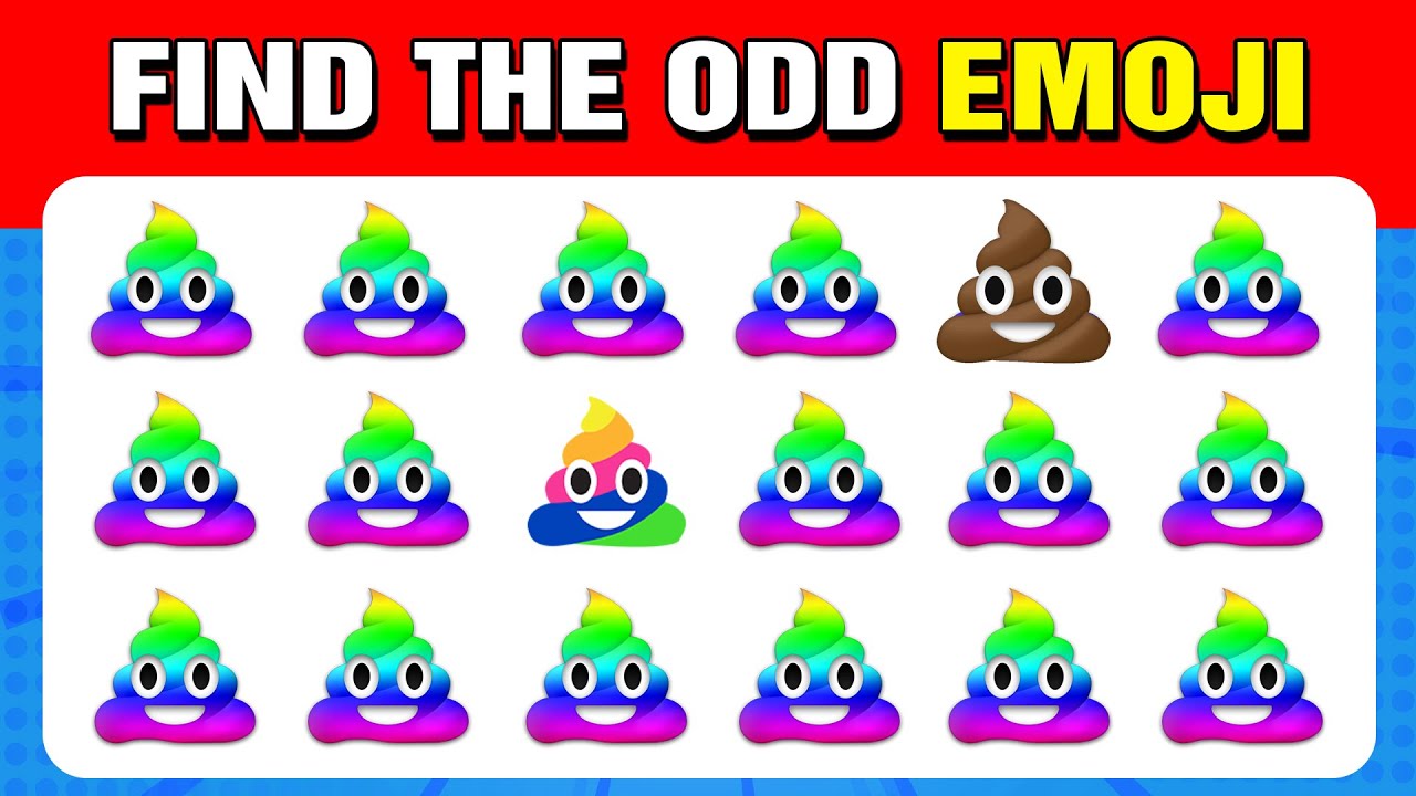 60 puzzles for GENIUS | Find the ODD One Out - Emoji Edition 🍟