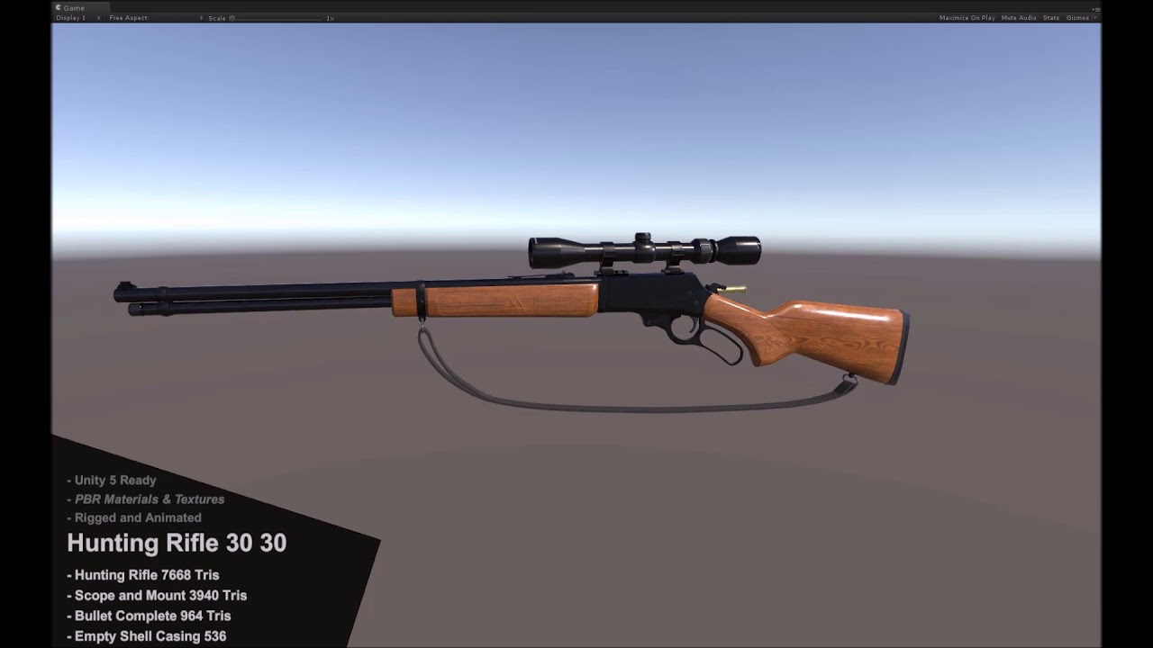 Hunting Rifle Demo Video for Unity Asset Store devotid