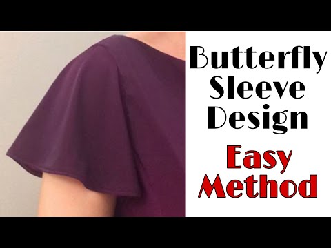 Umbrella cut sleeves cutting and stitching / beautiful butterfly sleeve / bell sleeve