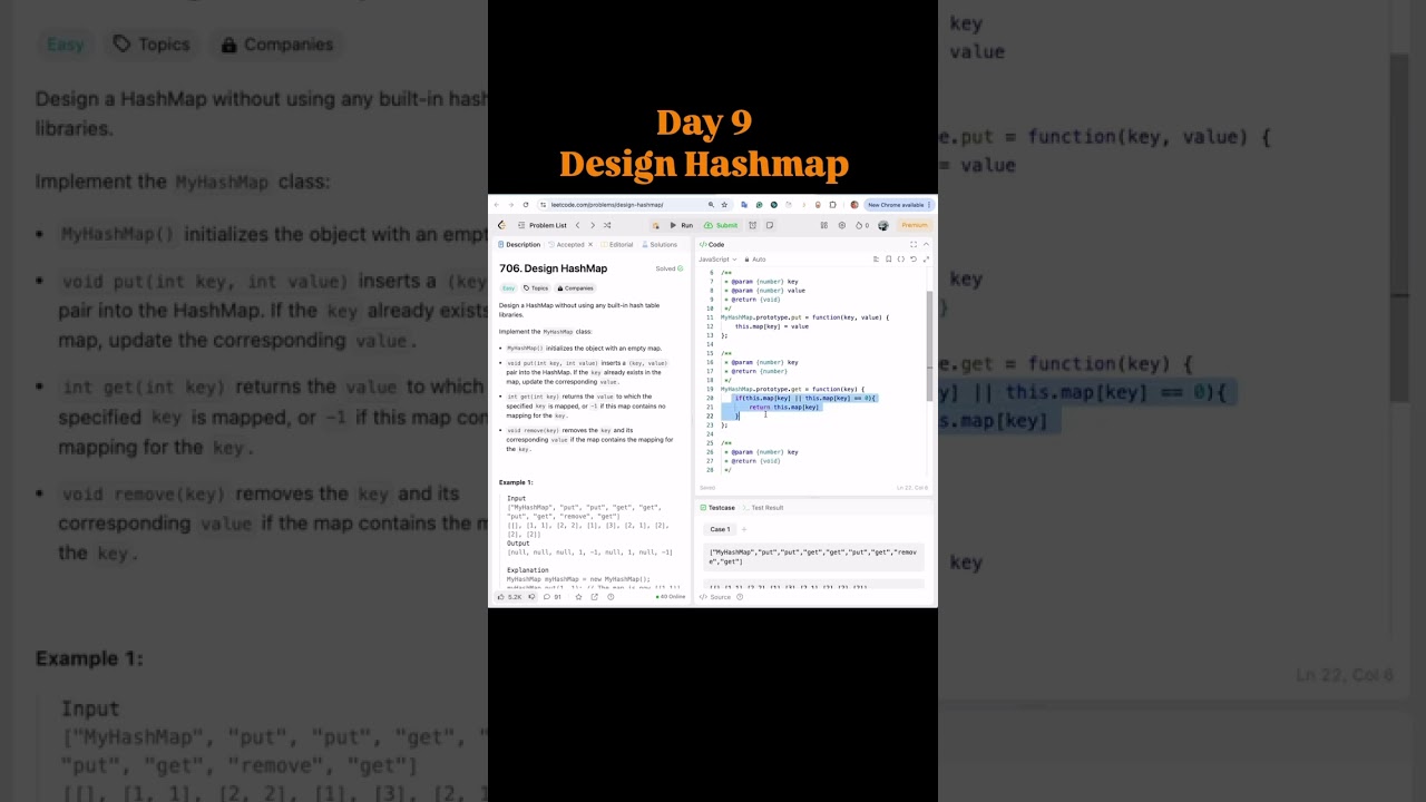 Design Hashmap #dsa #coding #leetcode #javascript