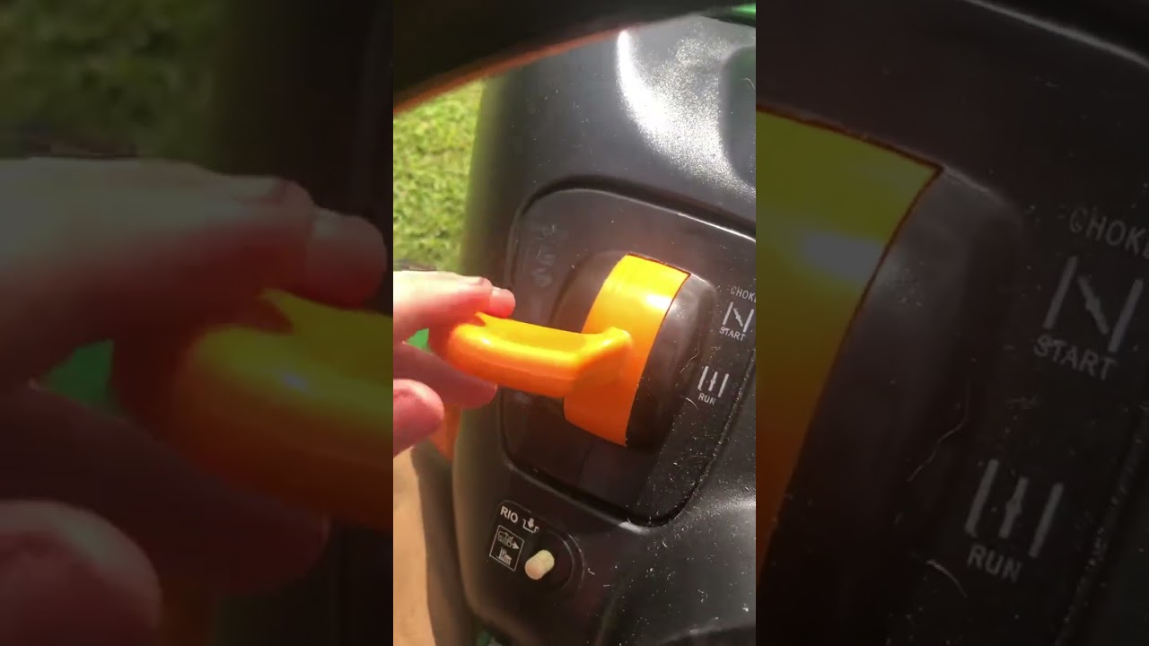 Starting and driving a John Deere LA115