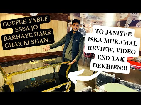 COFFEE TABLE STANDARD SIZE | COFFEE TABLE GOLDEN BLACK FULL PRODUCT REVIEW