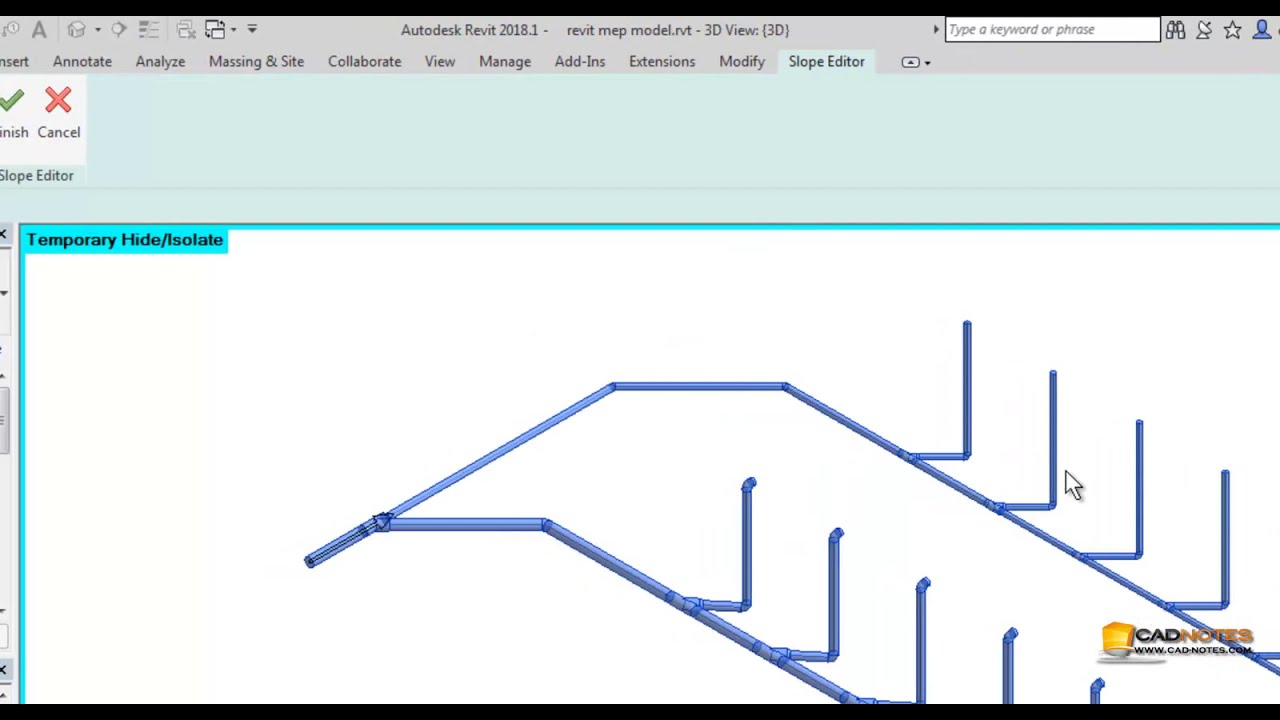Revit MEP Basic: Modifying a Route