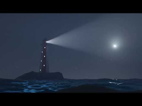 Lighthouse at night - a short animation.