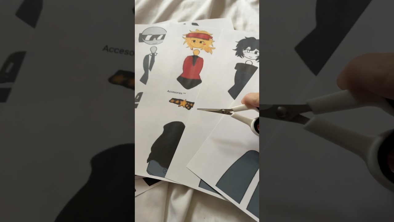 Making Forsaken paper dolls!! (Not mine, found on Pinterest)#forsaken #art #papercraft