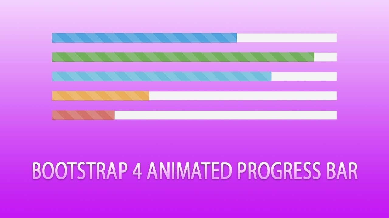 Bootstrap 4 progress bars