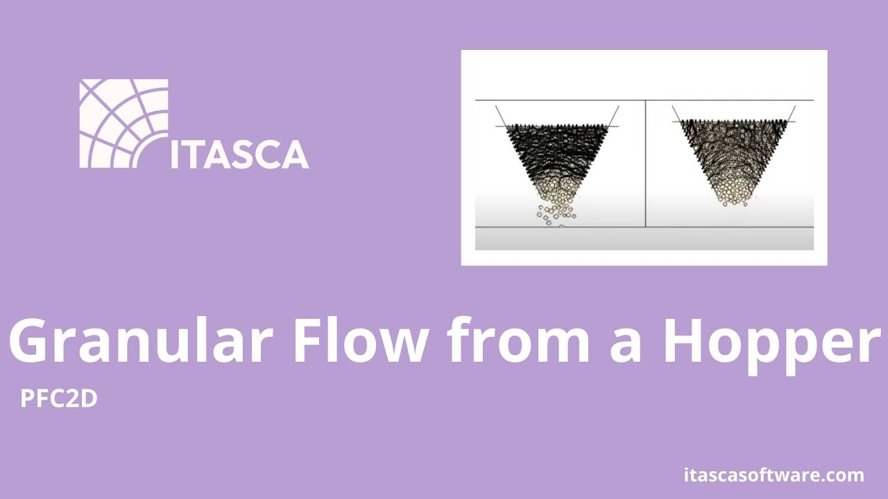 Granular Flow from a Hopper in PFC2D