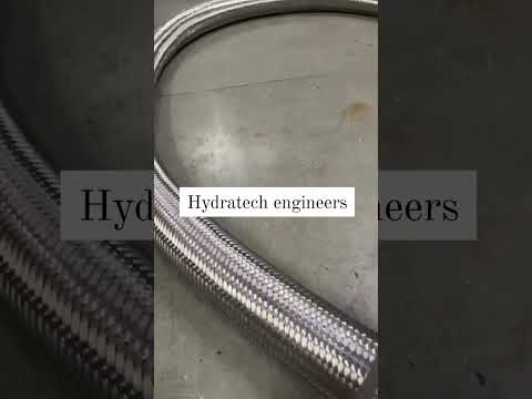 PTFE (TEFLON) HOSE WITH SS 304 WIRE BRAIDING BOTH END SS 316L FLANGE... #chemical #pharmaceutical