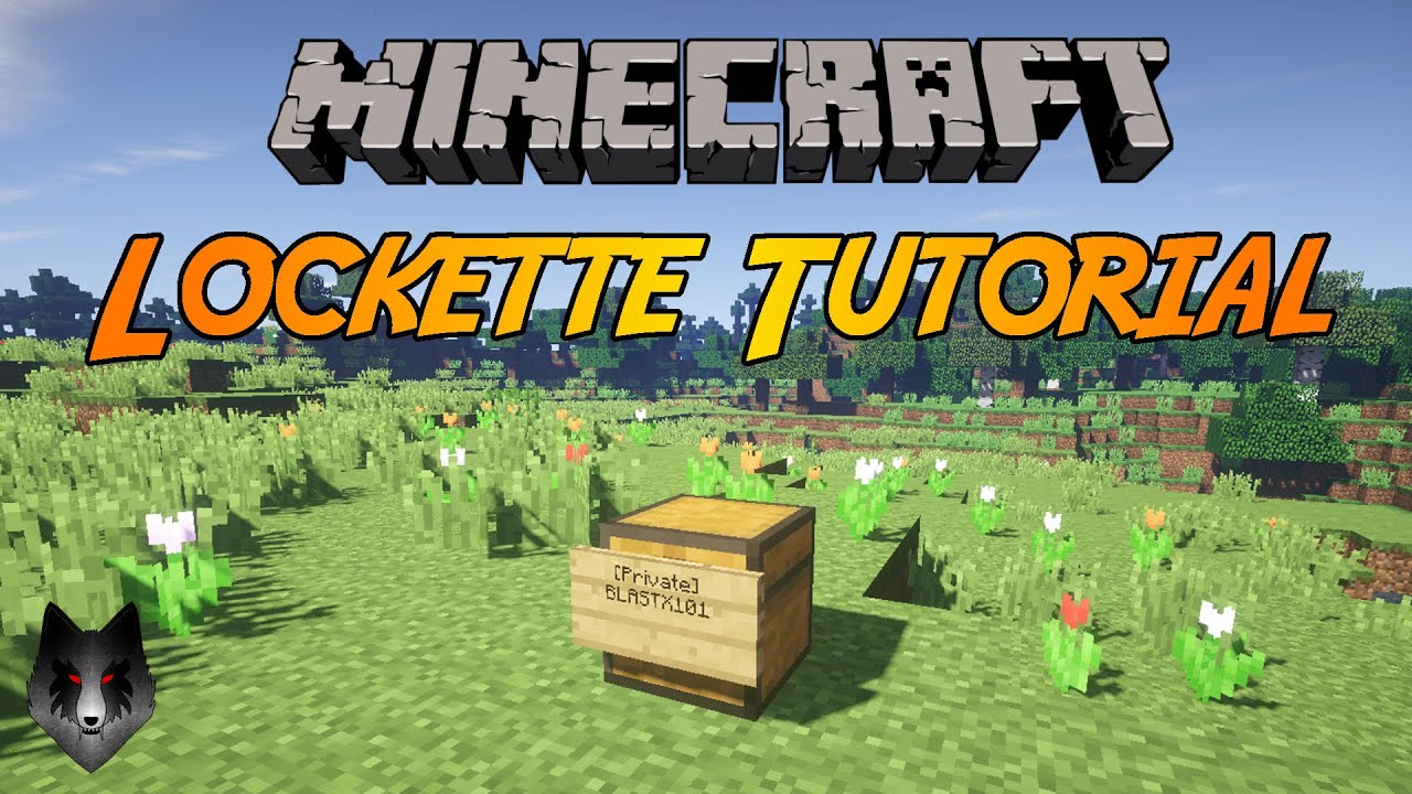 Minecraft - Lockette Plugin Tutorial (Chest Protection)