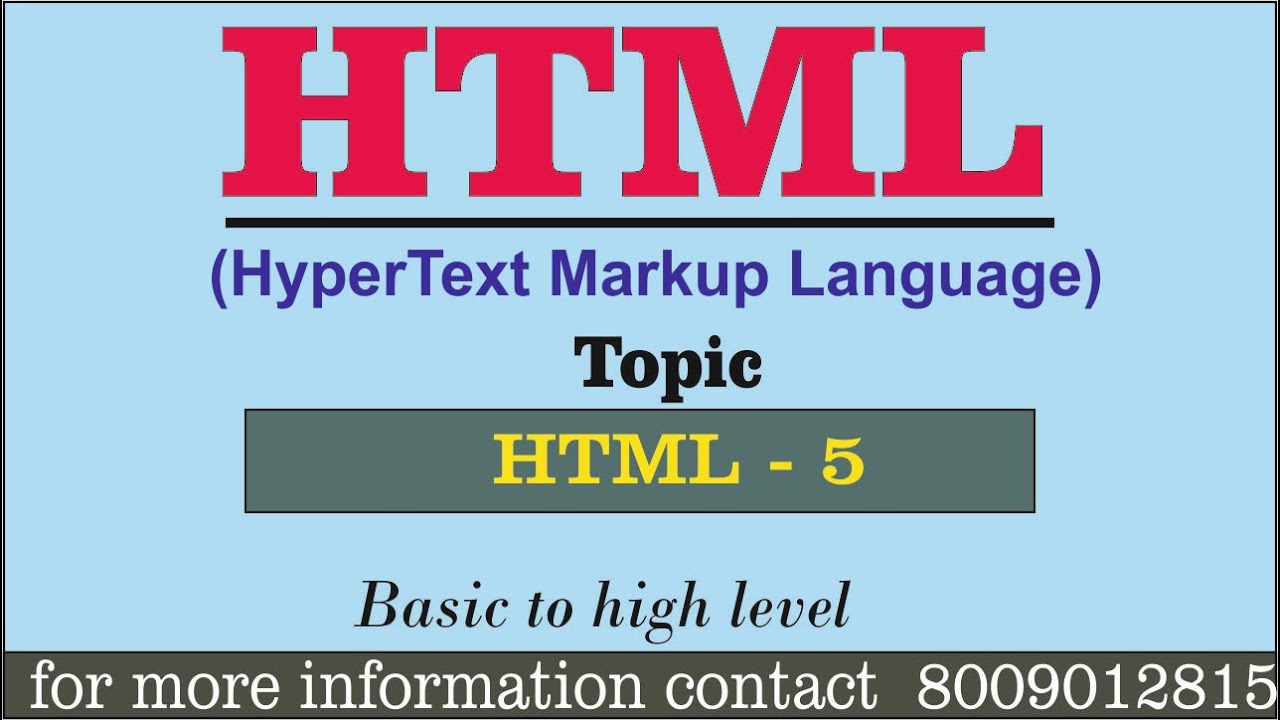 Basic HTML Practical Part - 5 HTML Tutorial for beginners in Hindi
