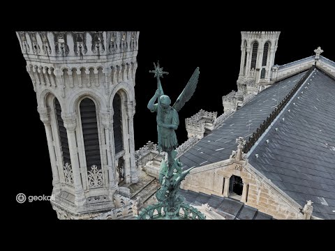 LYON - Notre-Dame de Fourvière - Modélisation 3D des structures supérieures