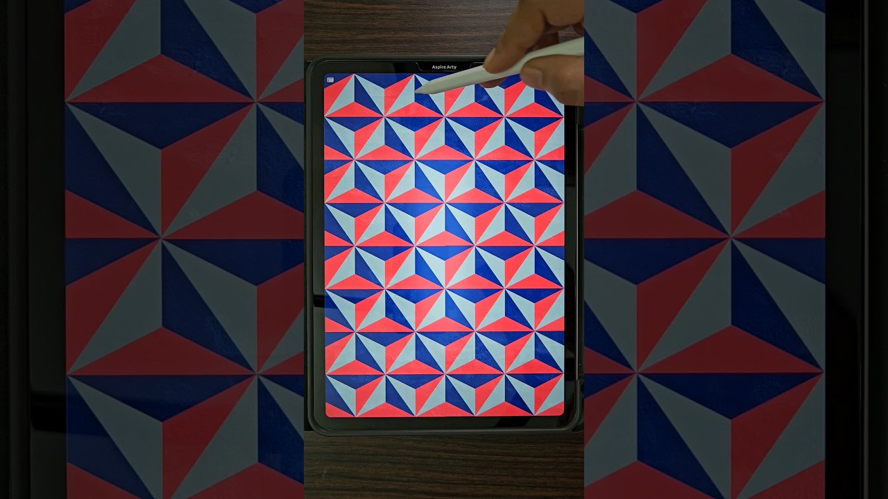 Easy Geometric Pattern #procreate #digitalart #ipad #aesthetic #sketch #tutorial #design