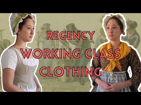 Common women’s clothing in the Regency era