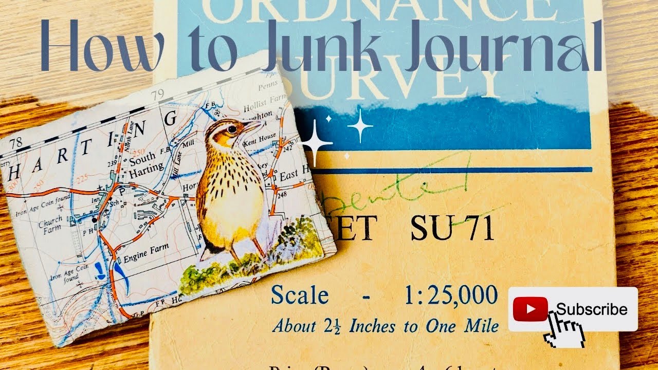 What’s a Junk Journal? Vintage Map Tags
