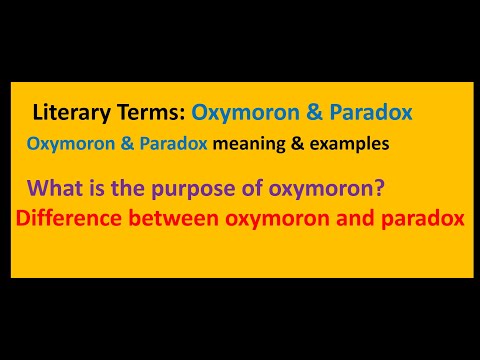 Oxymoron vs paradox, Figure of speech |language and literature academy|