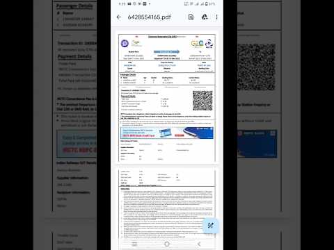 How To Download Train Ticket Pdf From IRCTC 🚆 Train Ticket Download | Shorts
