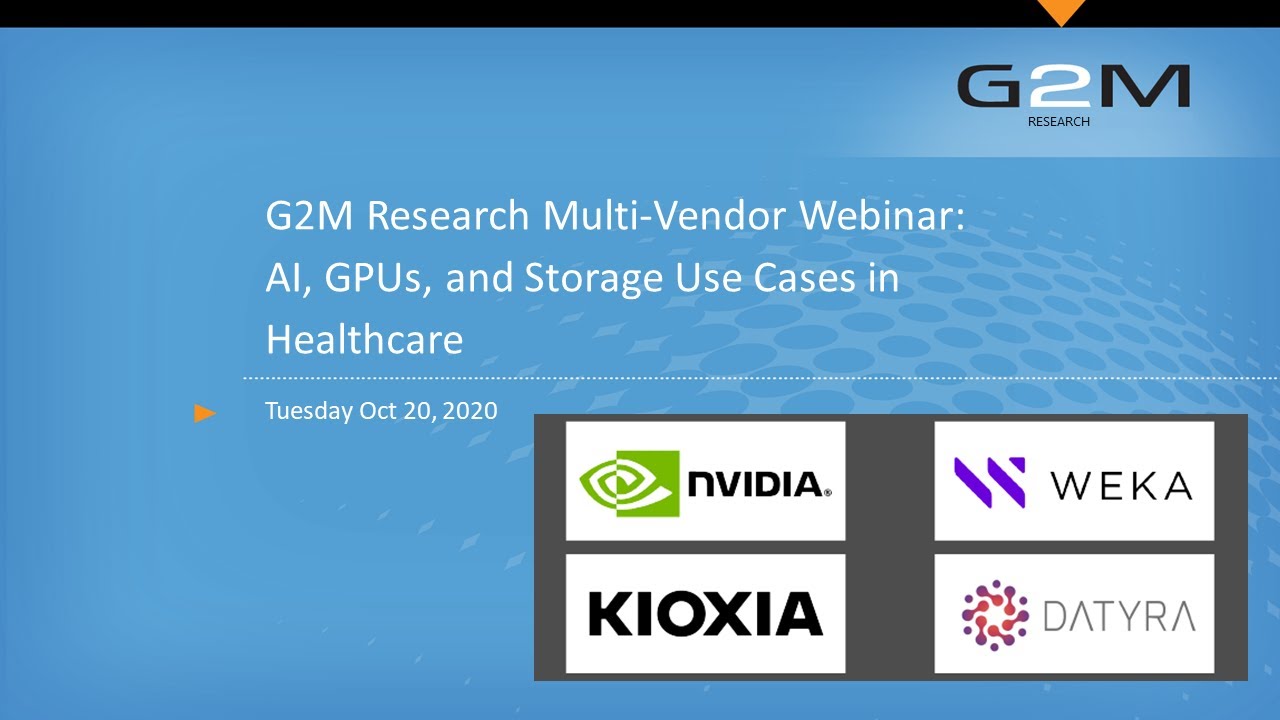 Cloud Recording - AI, GPUs, and Storage Use Cases in Healthcare