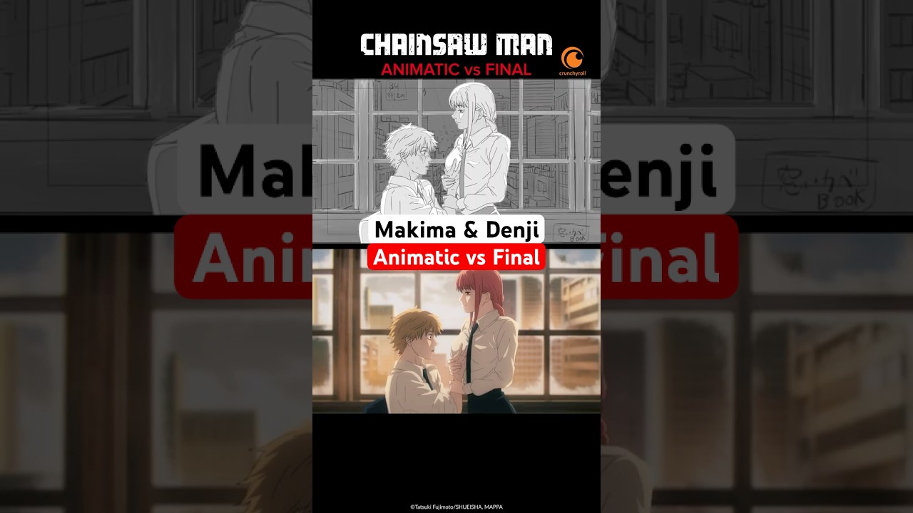 Makima and Denji Animatic vs Final