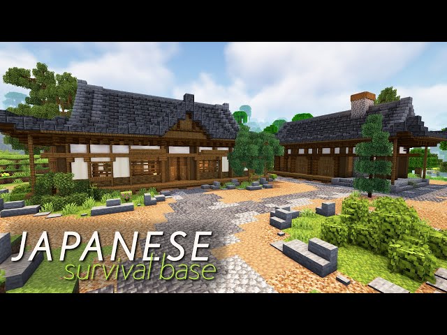 Japanese Survival Base Minecraft Map