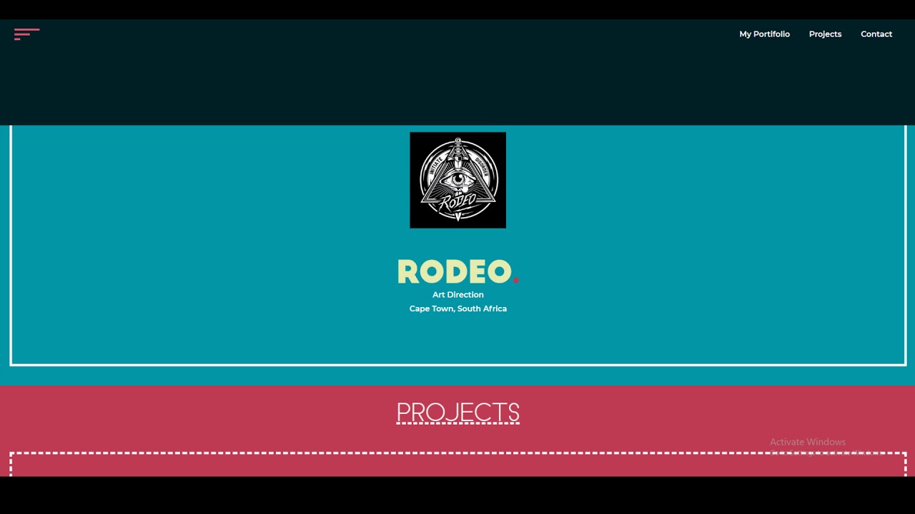 Behance portifolio dynamically generated from API