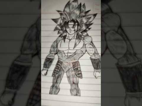 Goku's father😱 bar dock😈 drowing#shortsvideo #viral #art #youtubeshorts #dbz